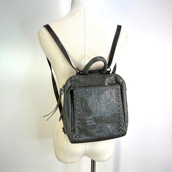 The Sak | Bags | The Sak Loyola Mini Backpack Embossed Gray Leather ...